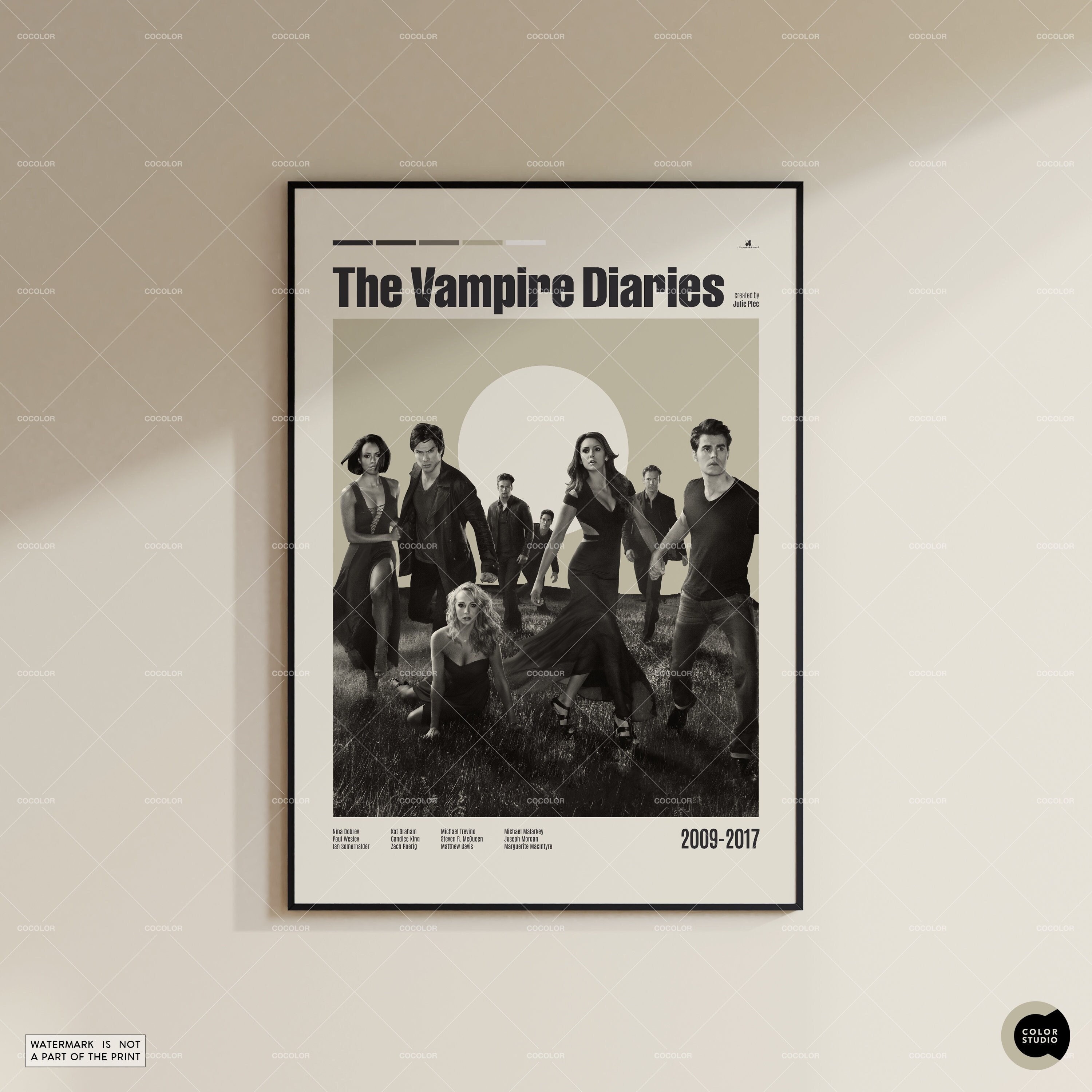 The Vampire Diaries, Retro Movie Poster, Midcentury Modern, Retro Tv ...