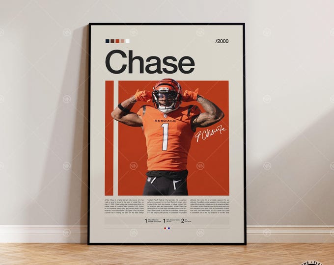 Signed Ja'marr Chase 8 X 10 Photo Cincinnati Bengals - Etsy