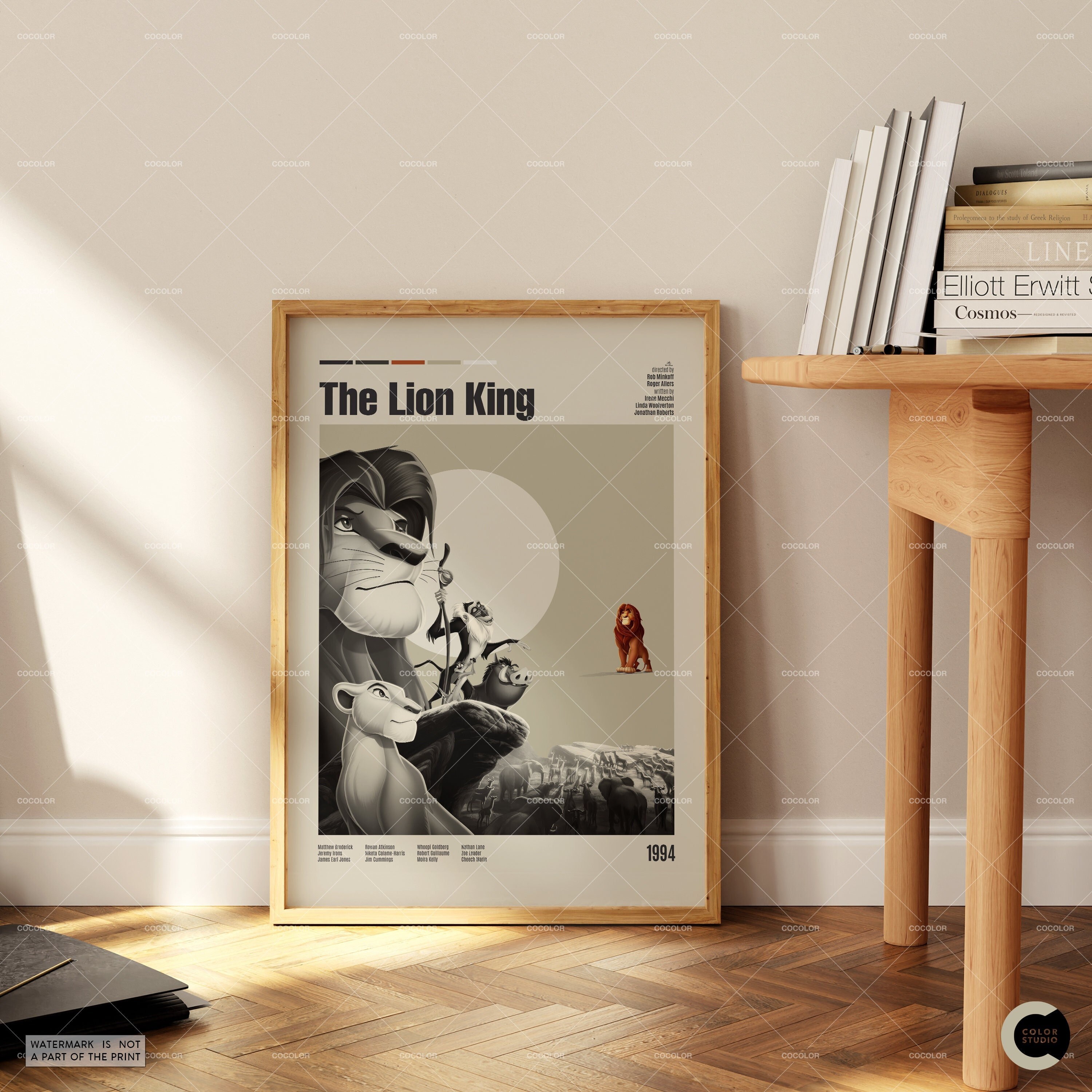 The Lion King, Retro Movie Poster, Midcentury Modern, Retro Tv Show ...