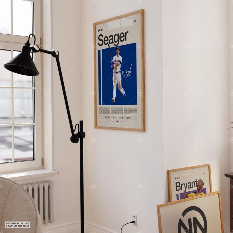 Corey Seager Poster, Texas Rangers Poster, Baseball Prints, Sports ...