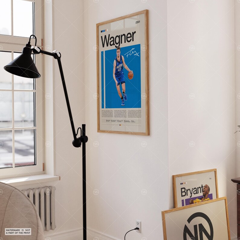 Franz Wagner Poster, Orlando Magic Poster, NBA Poster, Sports Poster ...