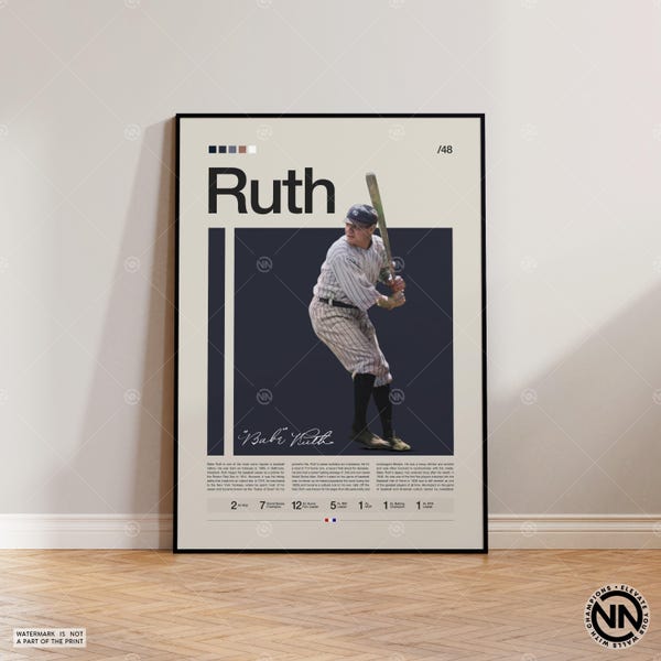 Babe Ruth - Etsy