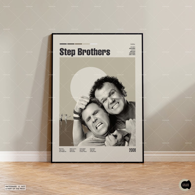 Step Brothers, Retro Movie Poster, Midcentury Modern, Retro Tv Show ...