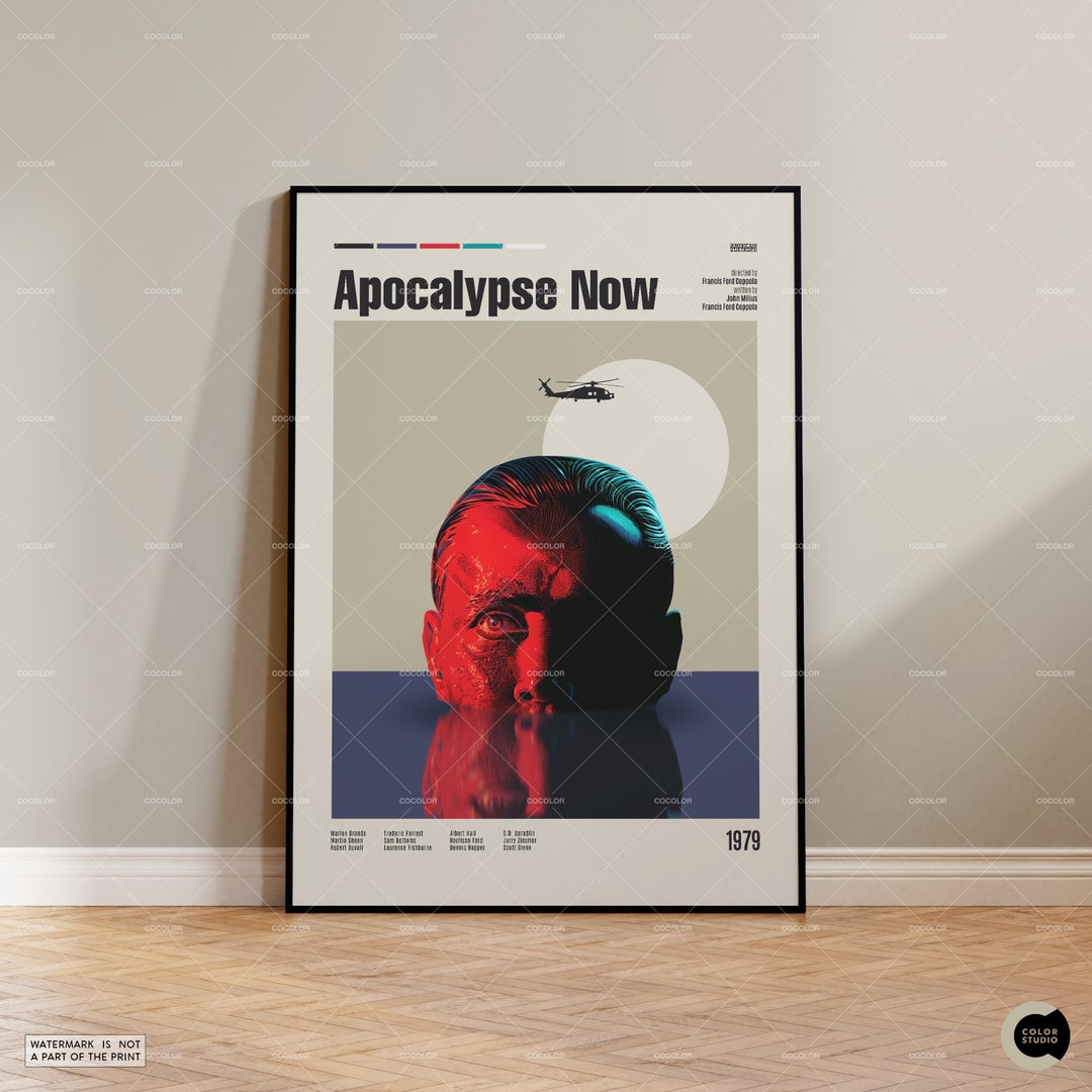 Apocalypse Now, Marlon Brando, Vintage Inspired Movie, Retro Movie ...
