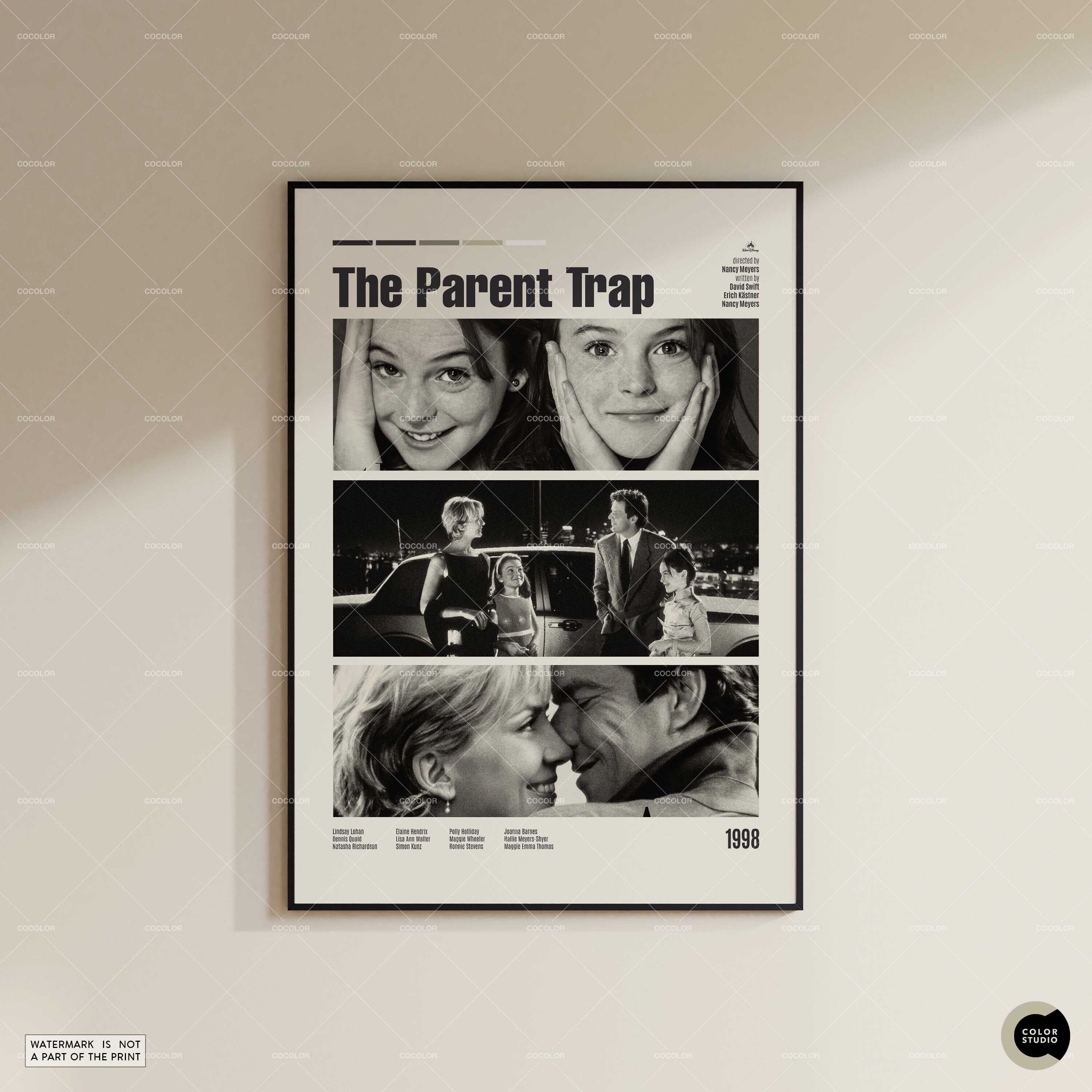 The Parent Trap, Retro Movie Poster, Midcentury Modern, Retro Tv Show ...