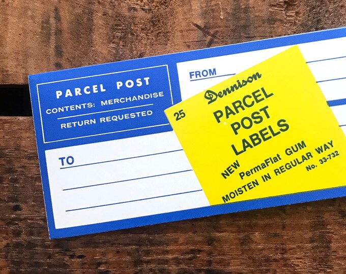 Dennison Address Labels / Parcel Post Label Books - Etsy
