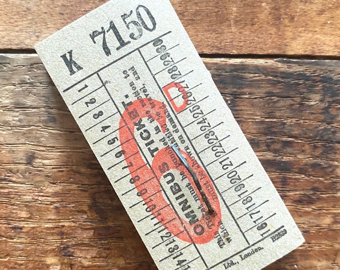 Vintage British Bus Tickets Set of 30 Vintage Tickets, Vintage Paper ...