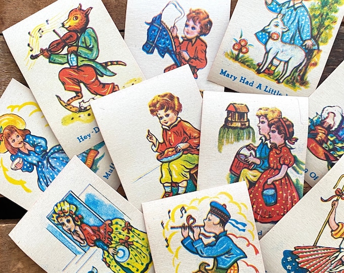 Vintage Snap Cards - Set of 10 - Vintage Children Cards, Vintage Animal ...