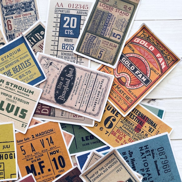 Concert Ticket Stickers - Etsy