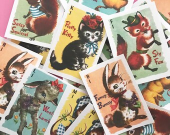 Vintage Ladies Stickers Set of 20 Handmade Stickers | Etsy