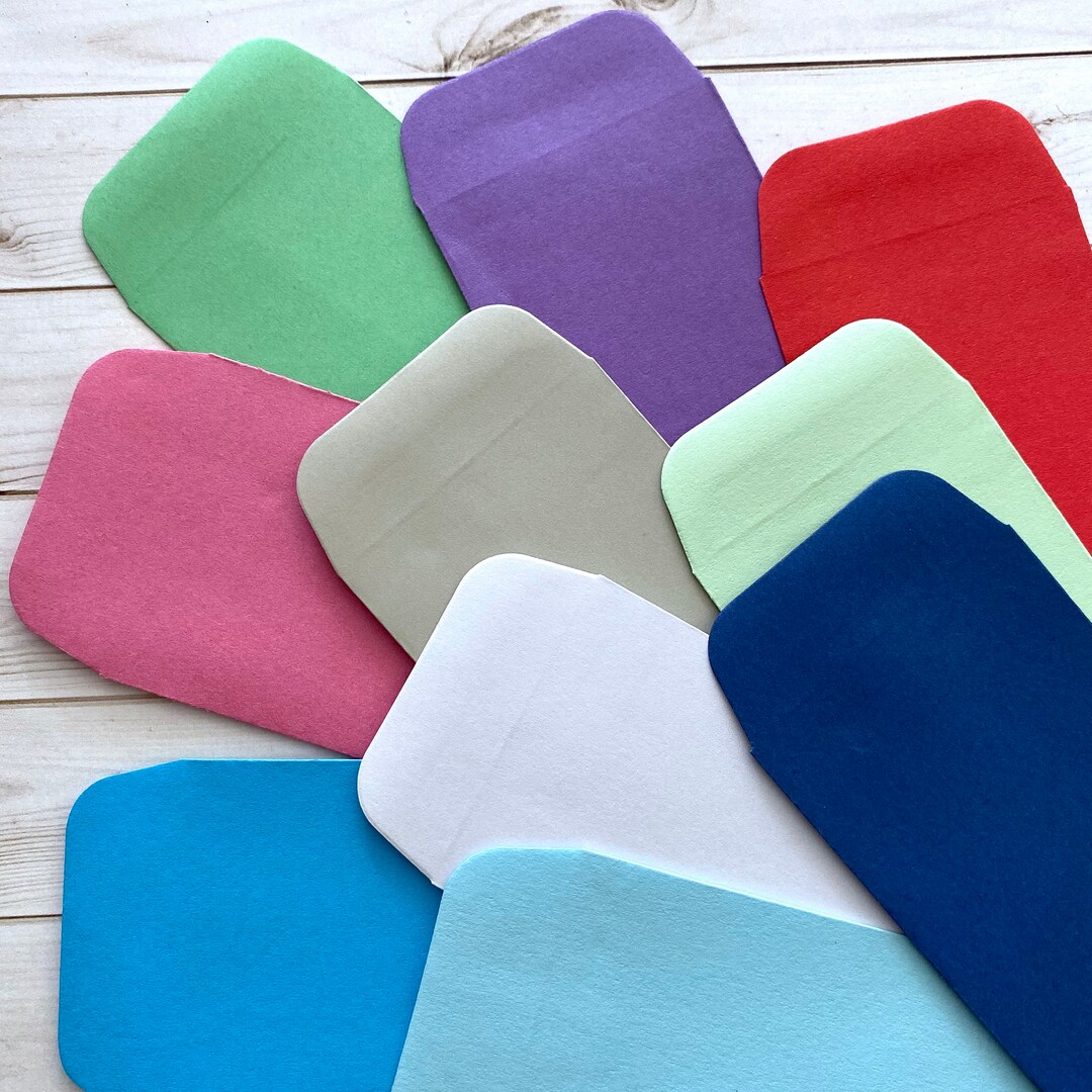 Coin Envelopes - Set of 10 - Colorful Envelopes, Paper Ephemera ...