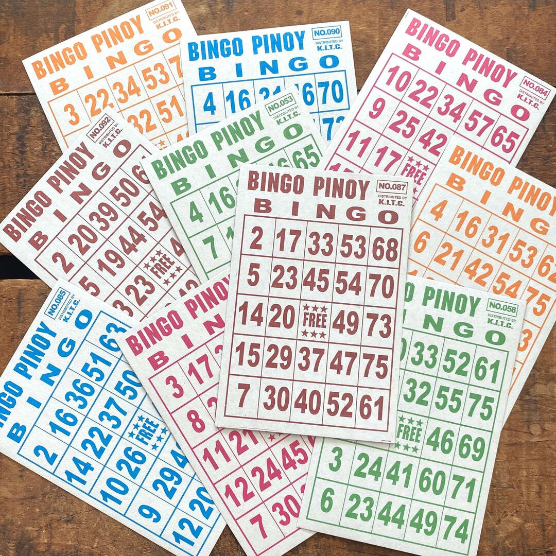 Vintage Unused Bingo Cards Assorted Set of 10 Collage, Mixed Media ...