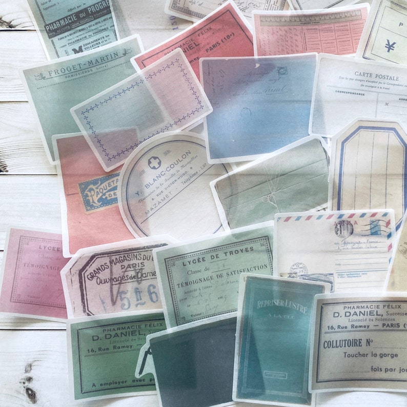 Label and Tag Stickers Set of 40 Label Ephemera Junk - Etsy