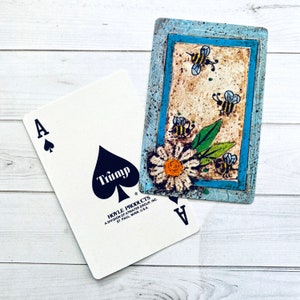 Vintage Playing Cards - Set of 6 - Vintage Flower Cards, Nature Playing ...