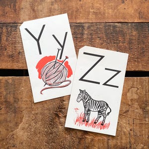 Vintage 1950s Milton Bradley Alphabet Flash Cards Full Alphabet, 26 ...