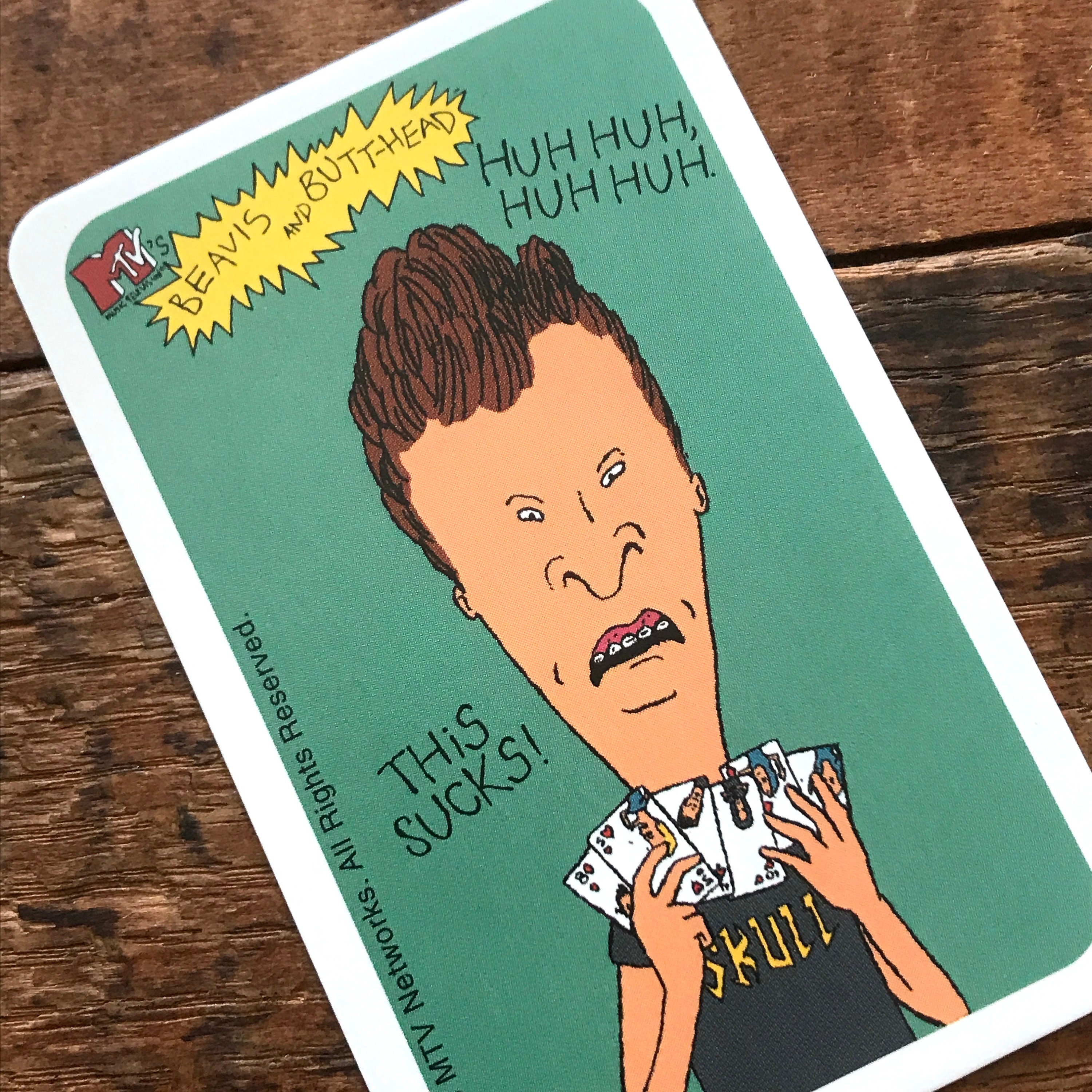 90s Playing Cards MTV Cards Beavis and Butthead Junk | Etsy