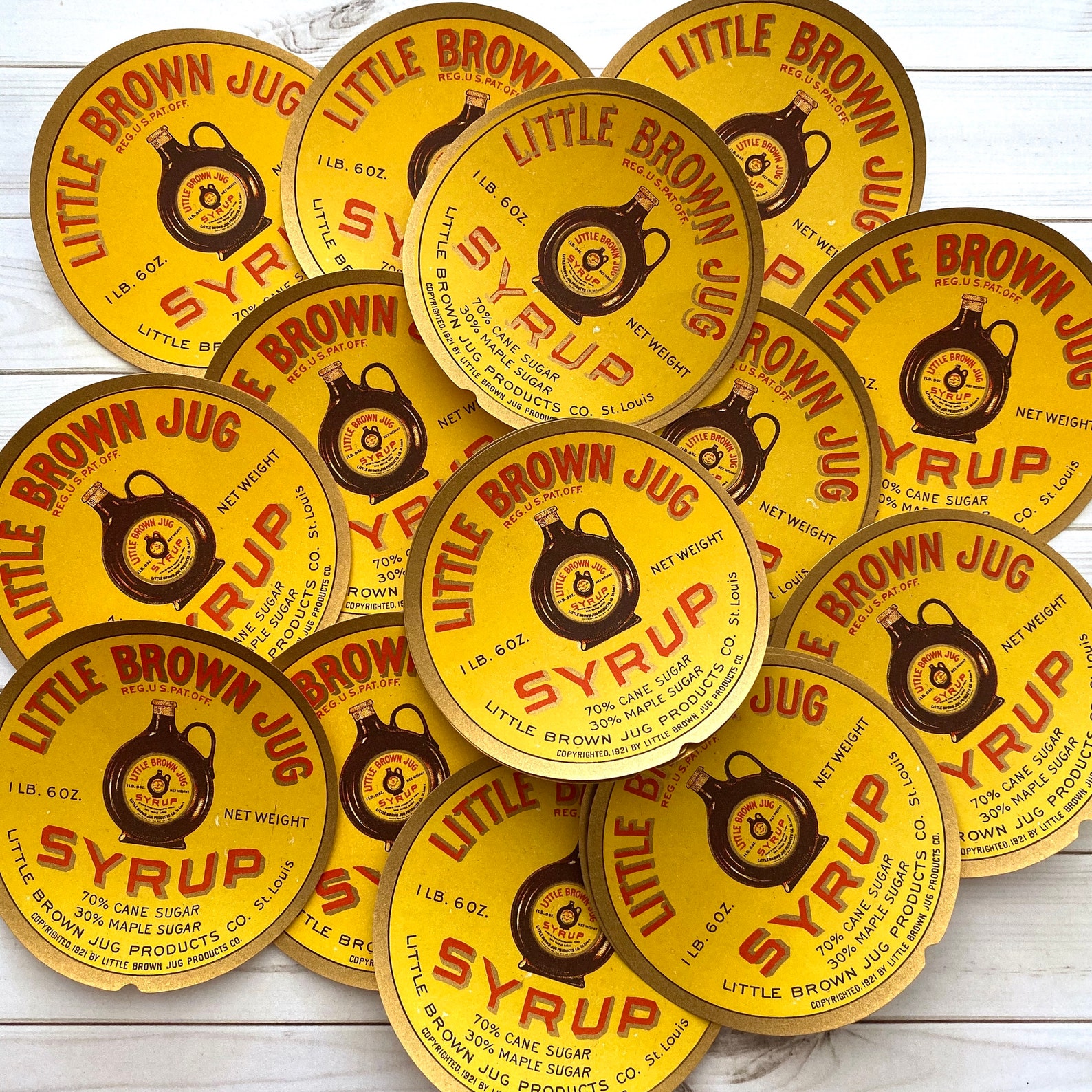 Vintage Sirup Etiketten 5er Set Vintage Etiketten NOS - Etsy.de