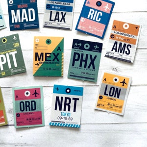 Travel Stickers - Set of 46 - Airline Ephemera, Junk Journal Paper ...