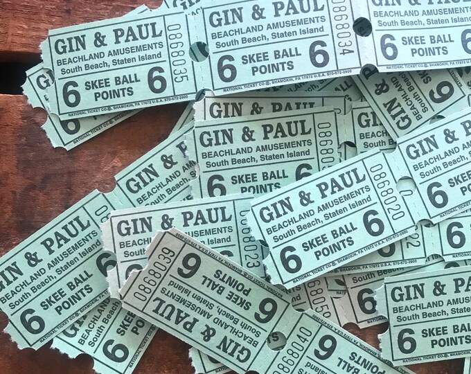 Vintage Tickets - Set of 30 - Carnival Tickets, Paper Ephemera, Circus ...