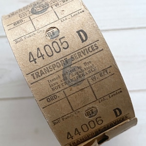 Vintage British Bus Ticket Roll 1000 Tickets Vintage Tickets, Vintage ...