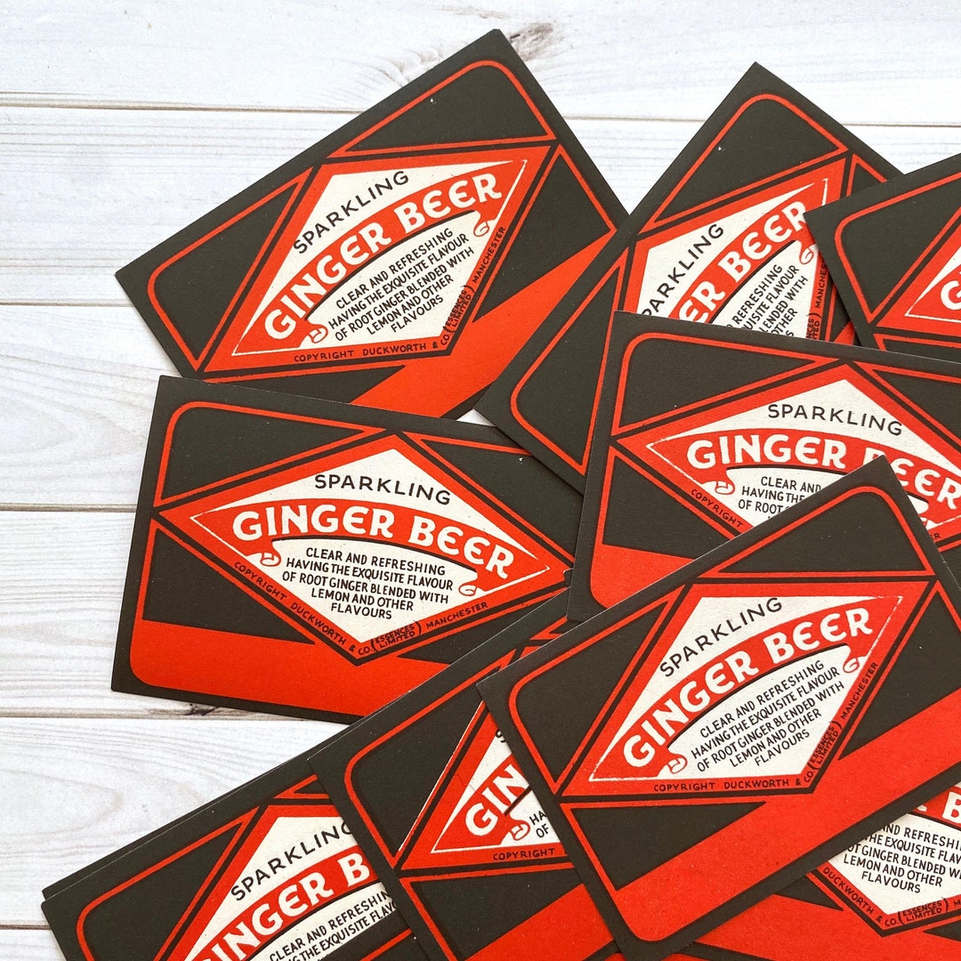 Vintage Beer Labels - Set of 5 - Vintage Labels, NOS Labels, Junk ...