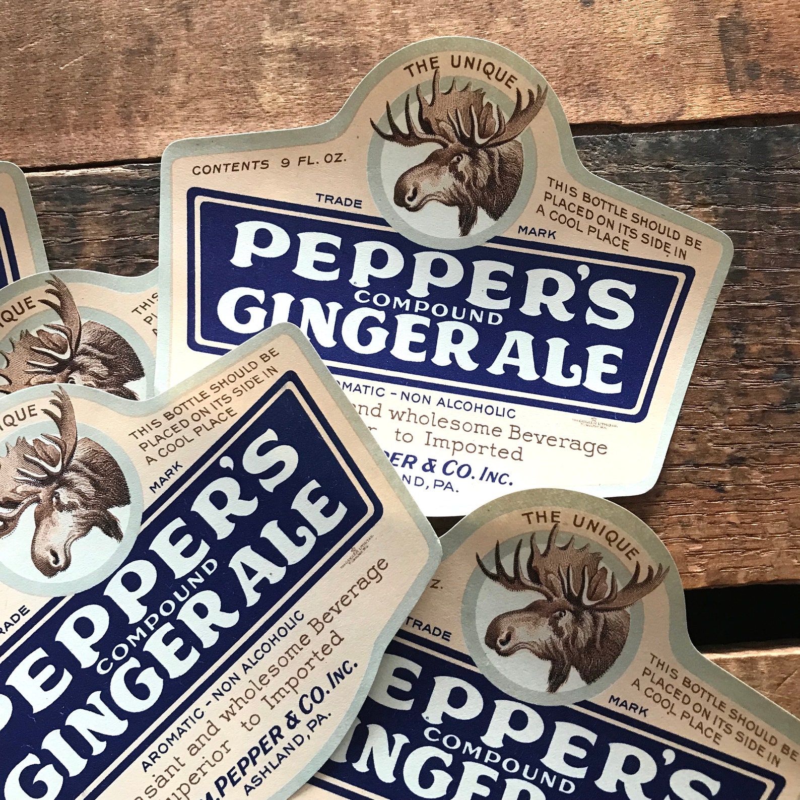 Vintage Soda Labels Set of 5 Vintage Labels NOS Labels | Etsy