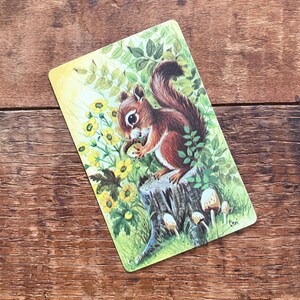 Vintage Squirrel Playing Cards - Set of 6 - Children's Cards ...
