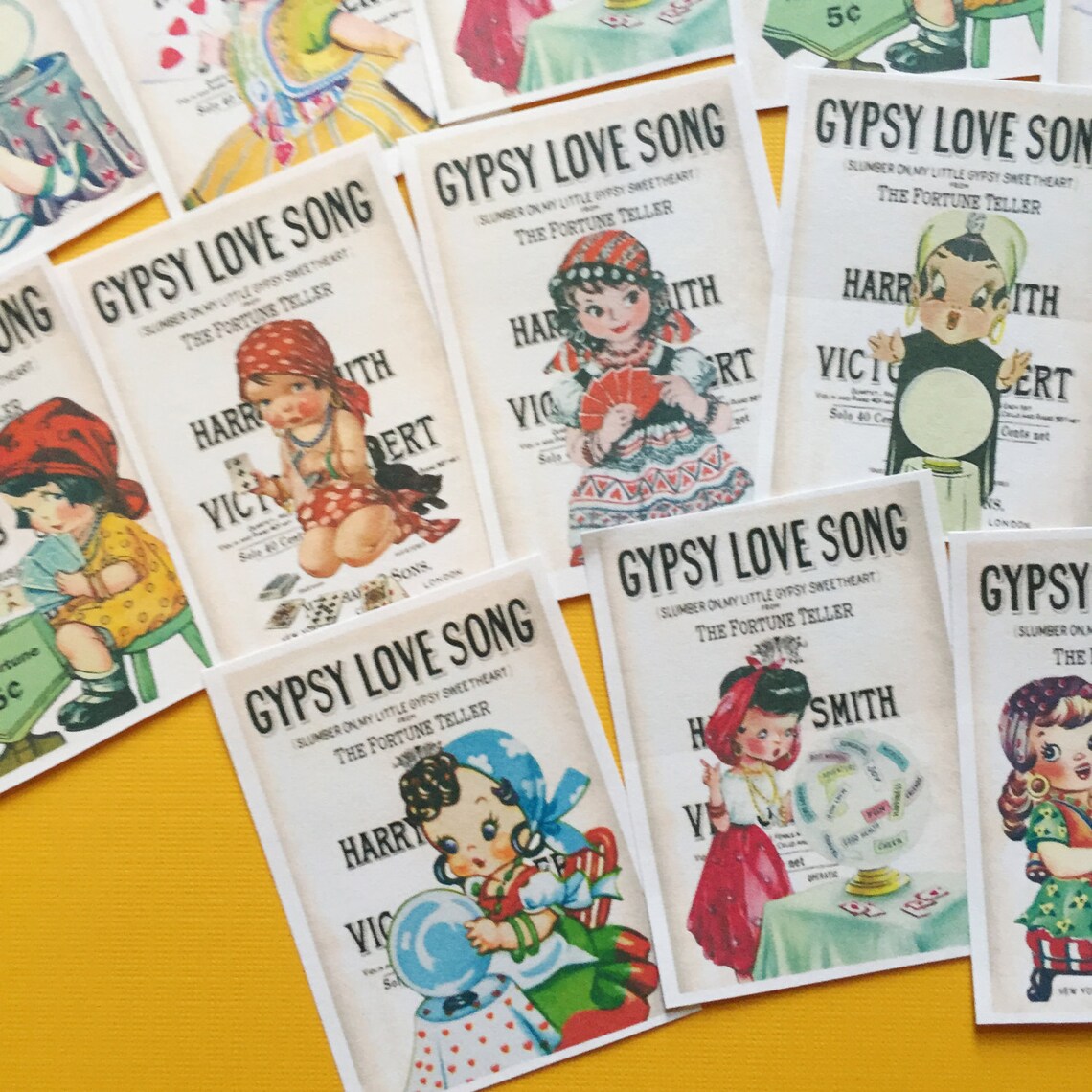 Gypsy Halloween Stickers - Set of 18 - Handmade Junk Journal Stickers ...