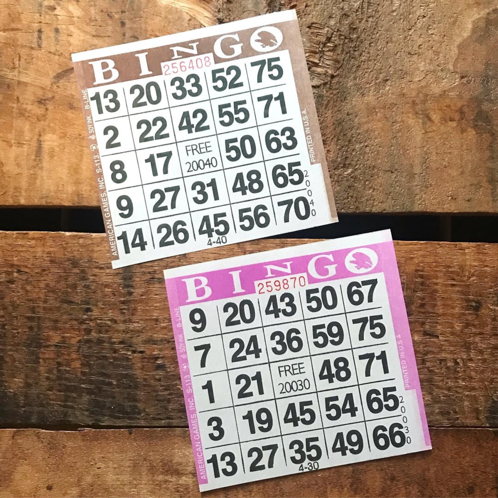 Paper Bingo Cards Set of 60 Bingo Sheets Junk Journal - Etsy