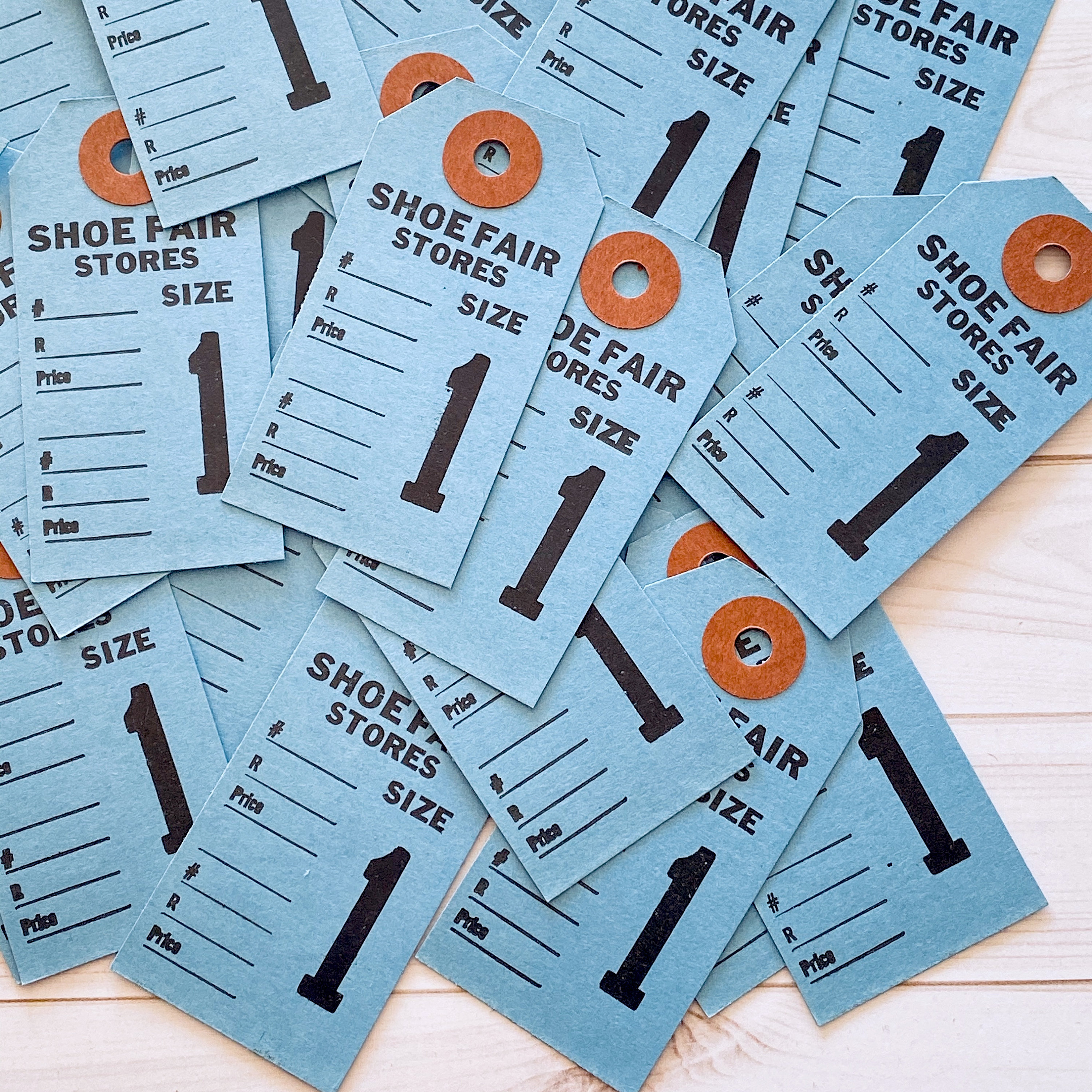 Vintage Paper Tags - Set of 10 - Vintage Tags, Shoe Price Tags, Paper ...