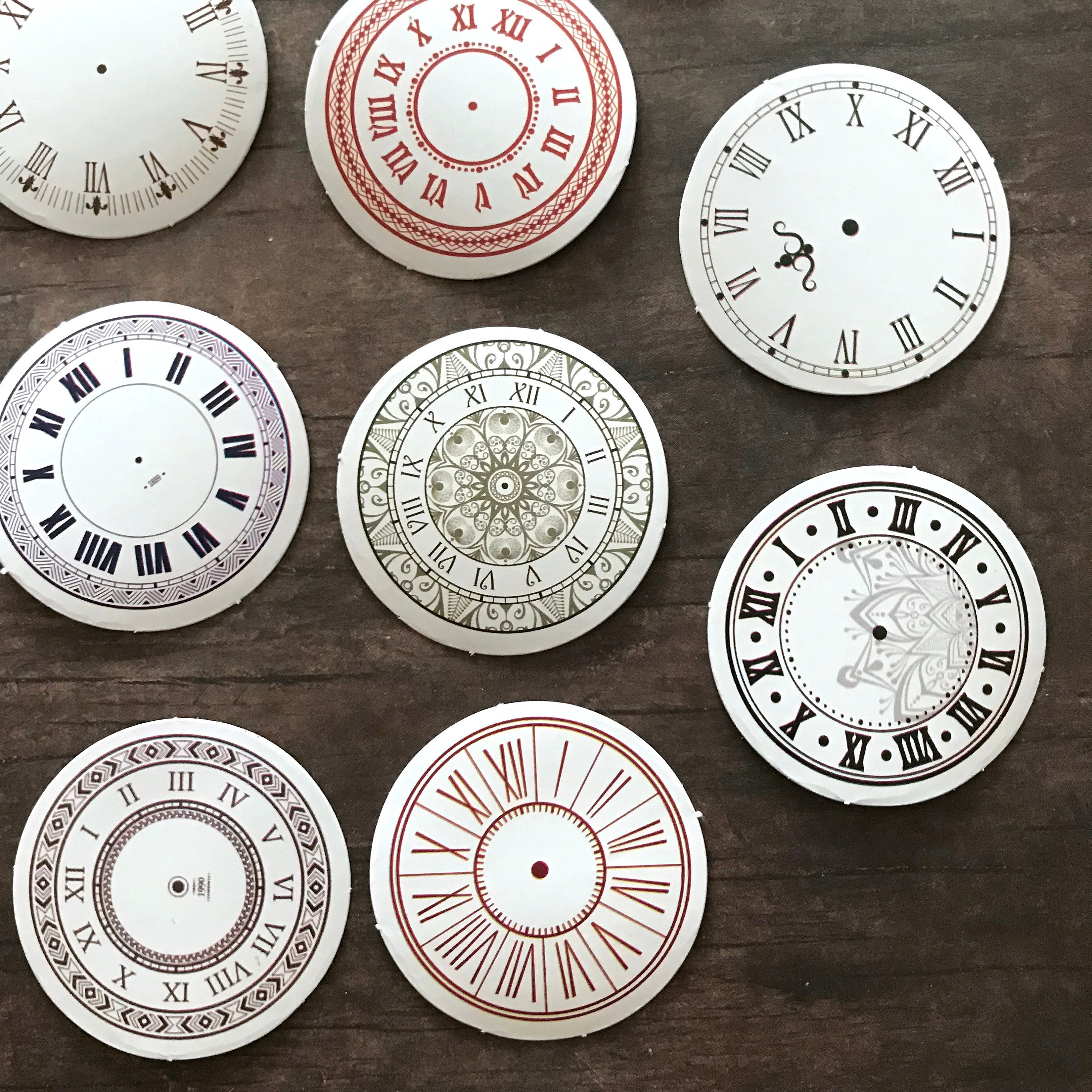 Clock Stickers Set of 45 Clock Face Dials Junk Journal | Etsy