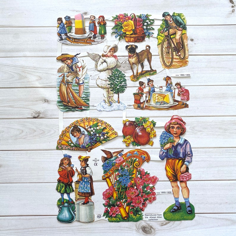 German Scraps Children Die Cuts Cut Outs Cute Children | Etsy