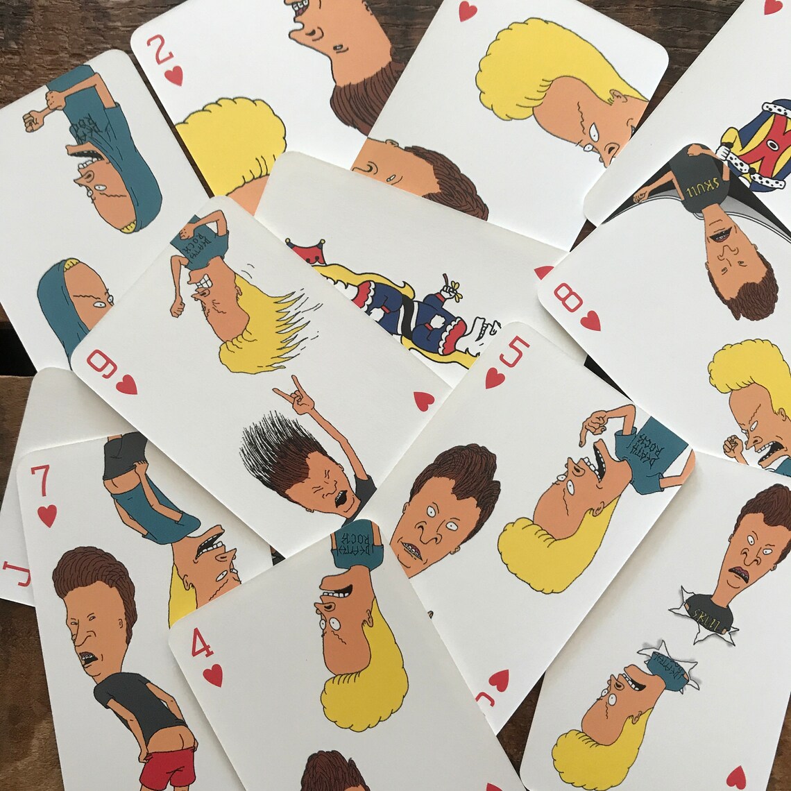 90s Playing Cards MTV Cards Beavis and Butthead Junk - Etsy