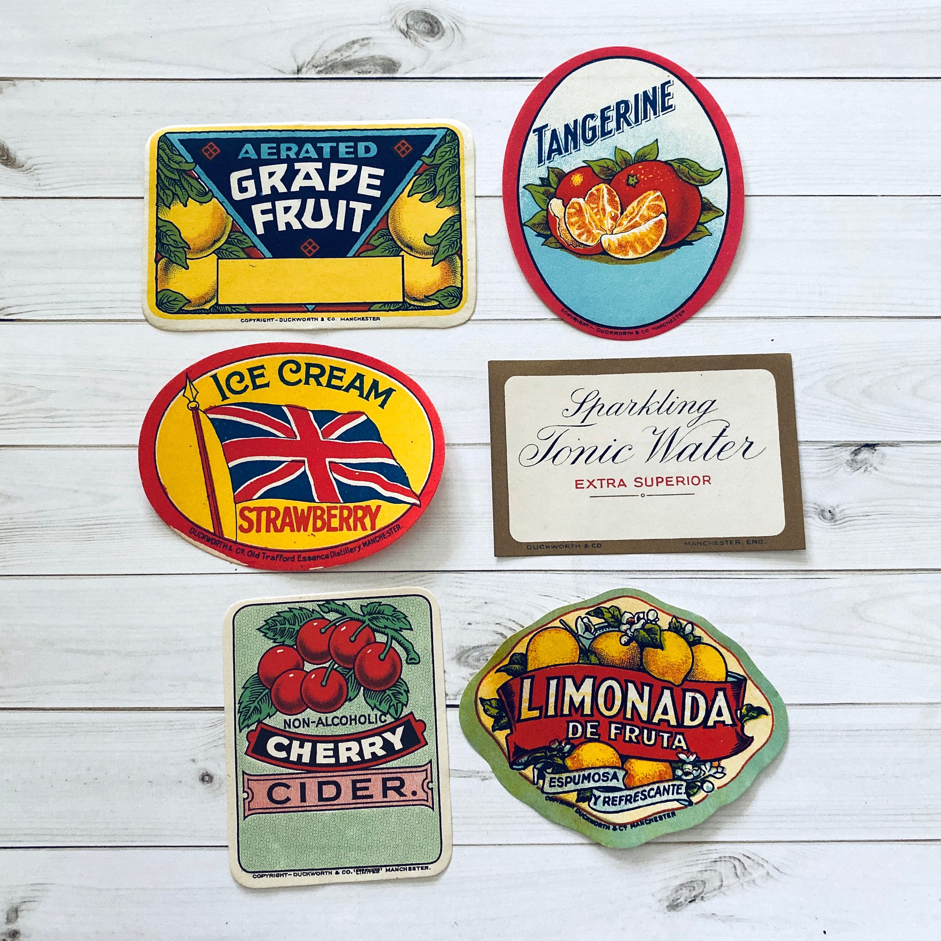 Vintage Labels Lot - Set of 17 - Vintage Paper Ephemera, Paper Pack ...