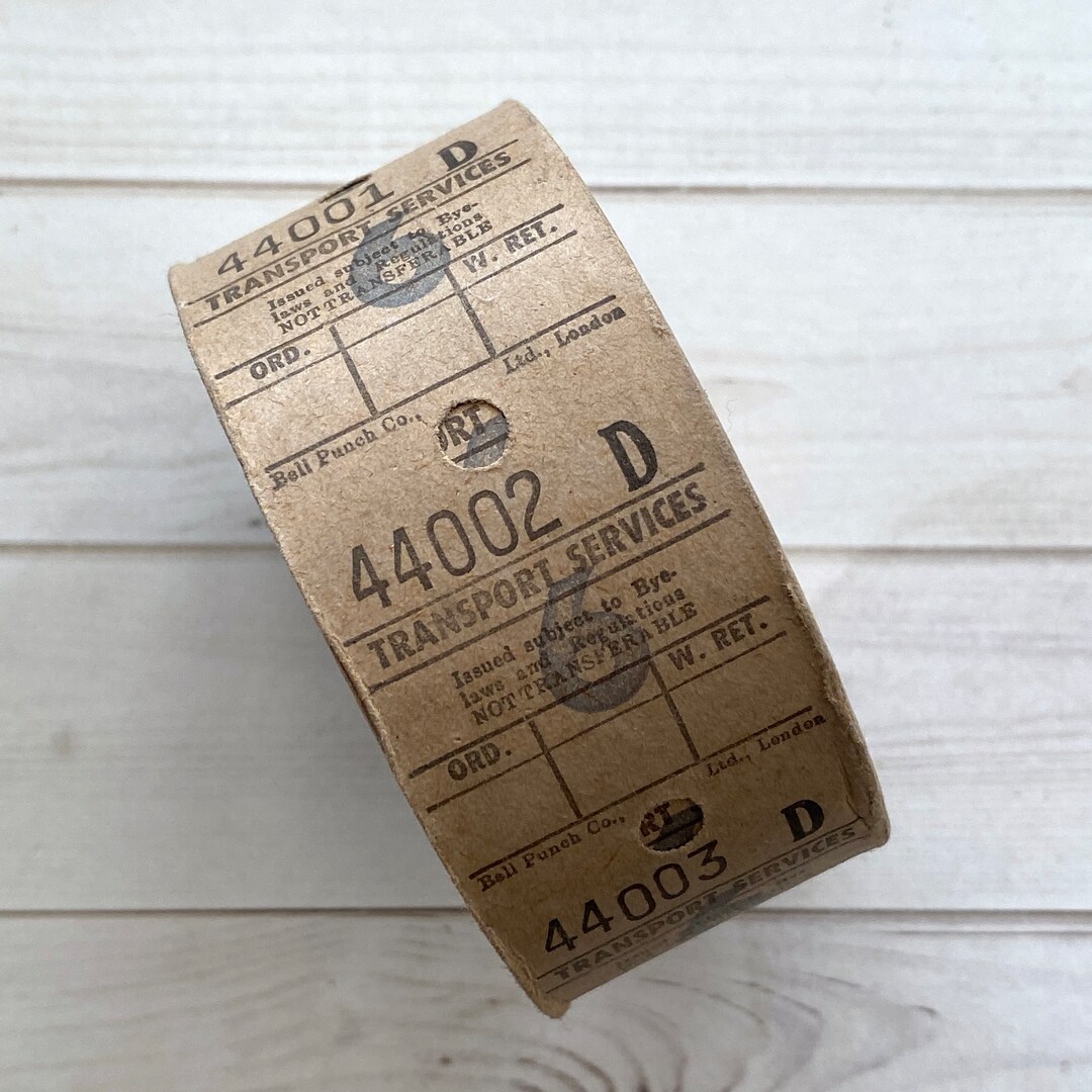 Vintage British Bus Ticket Roll 1000 Tickets Vintage Tickets, Vintage ...