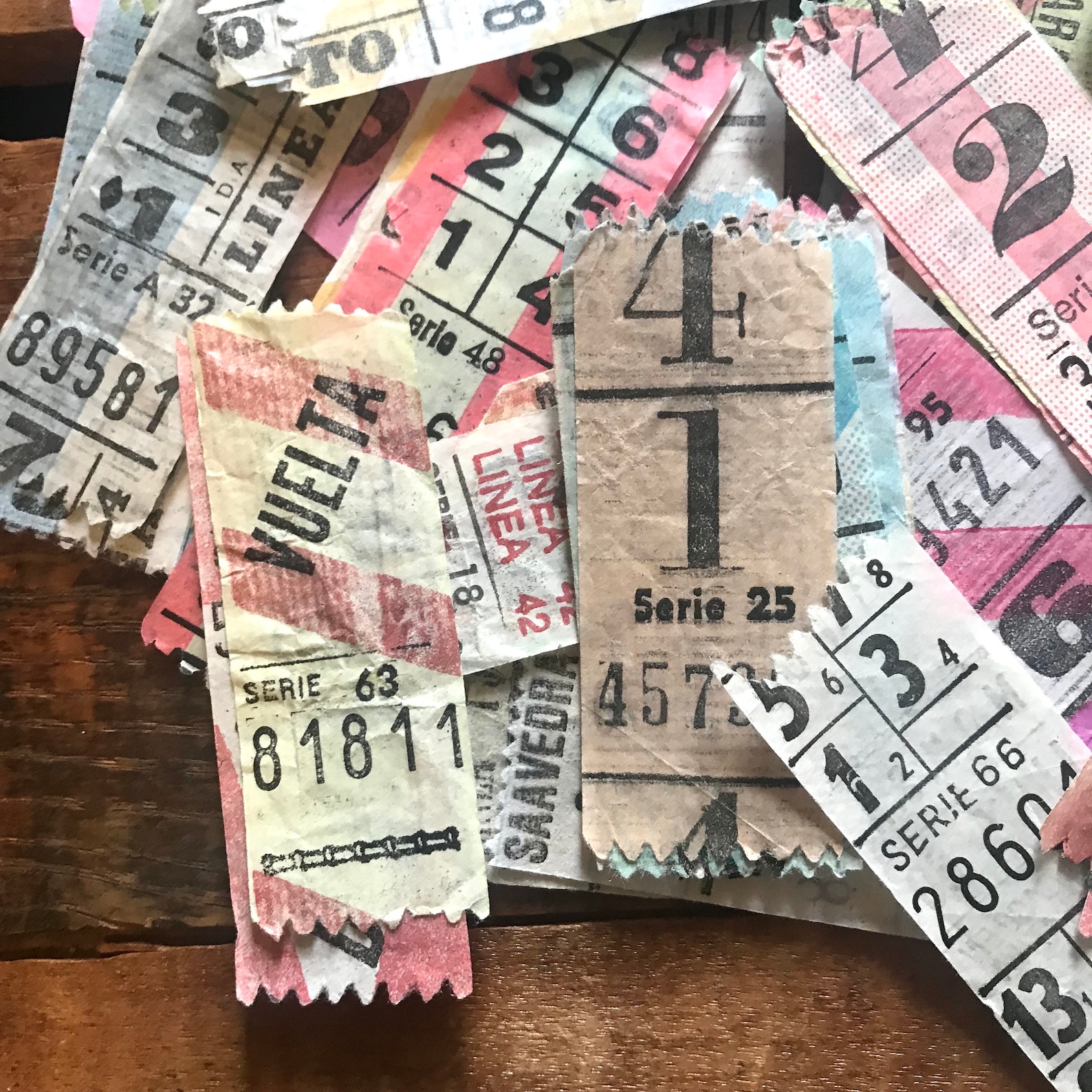 Vintage Bus Tickets Set of 15 Vintage Ticket Stubs | Etsy