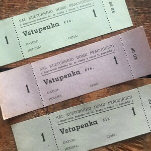 Vintage Tickets - Set of 21 - Vintage Ticket Stubs, Vintage Paper ...