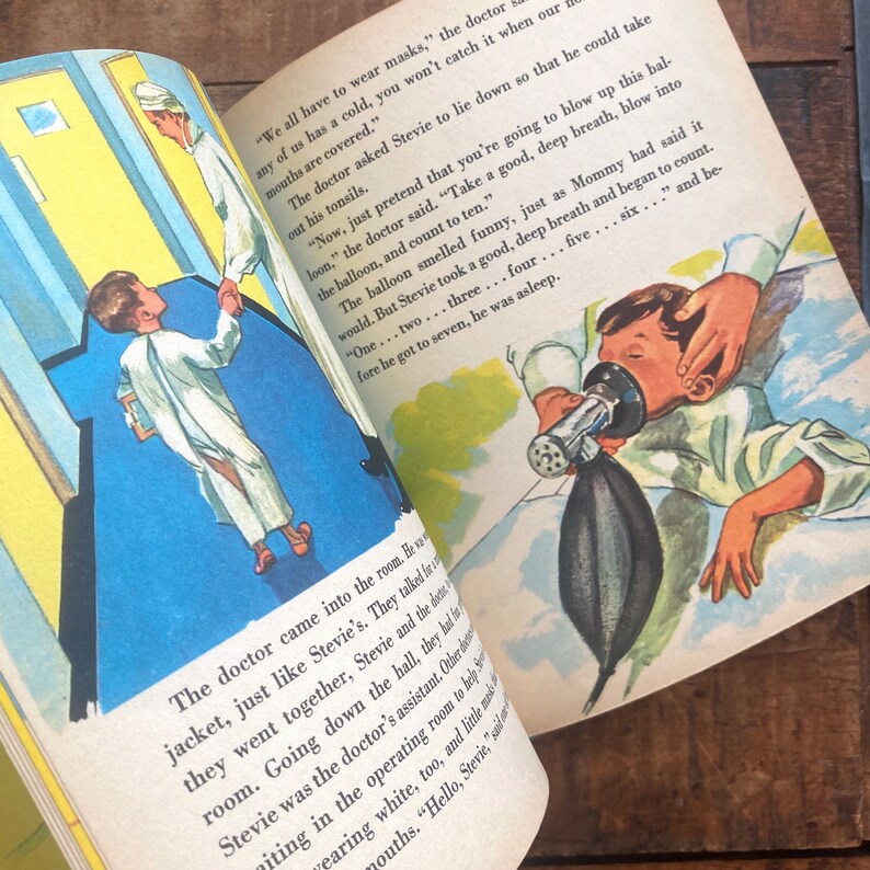 Vintage Visit to the Hospital Book - Children's Book, 1950s Wonder Book ...