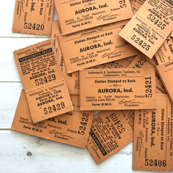 Railroad Tickets - Etsy