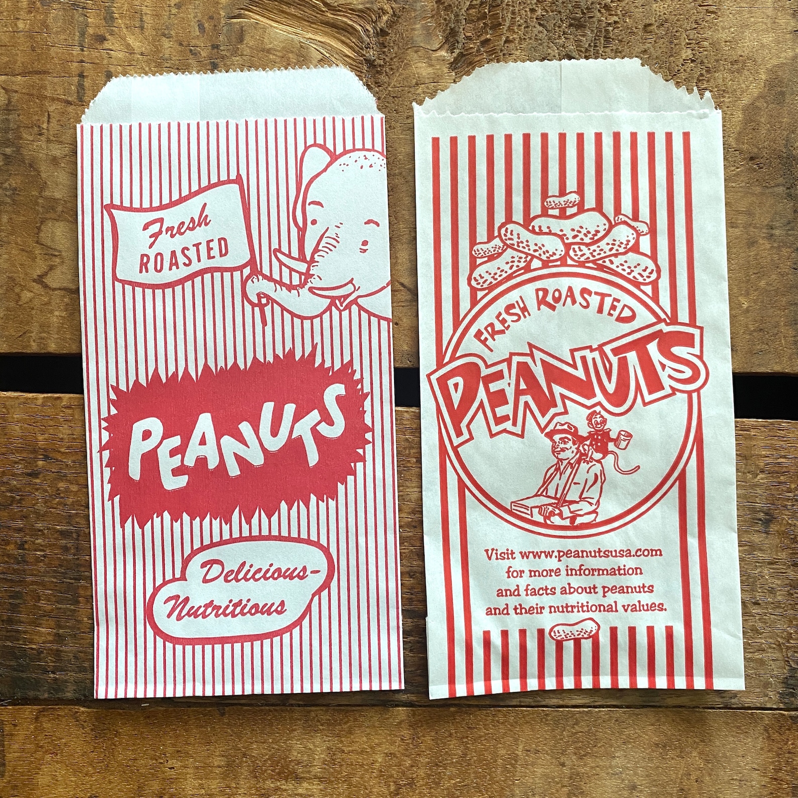 Assorted Paper Bags Set of 8 Paper Bag, Treat Bag, Circus Bags, Peanuts ...