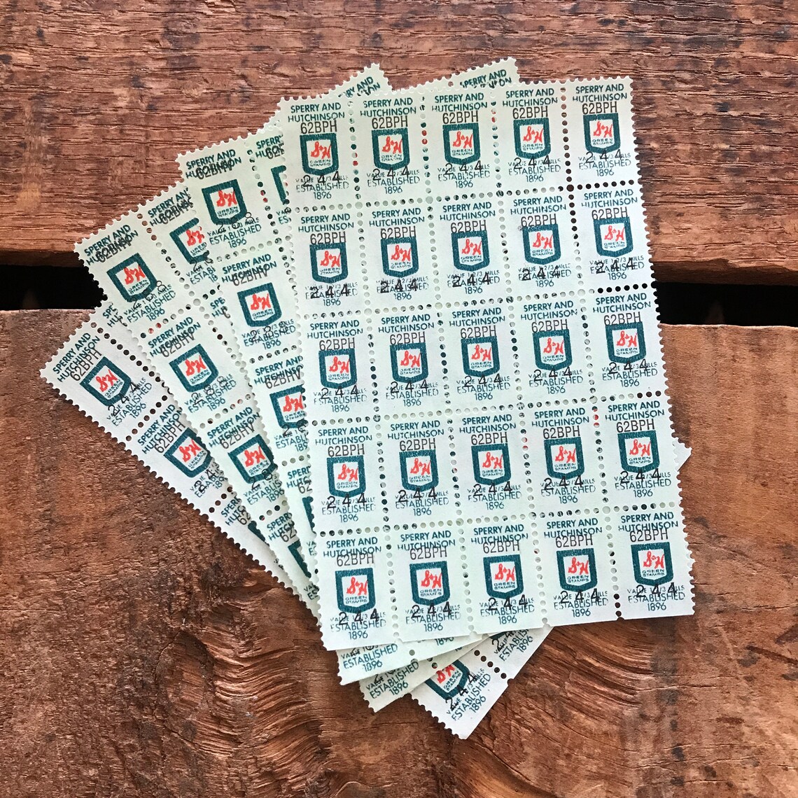 Vintage Trading Stamps - 4 Sheets, 100 Stamps - Vintage Saving Stamps ...