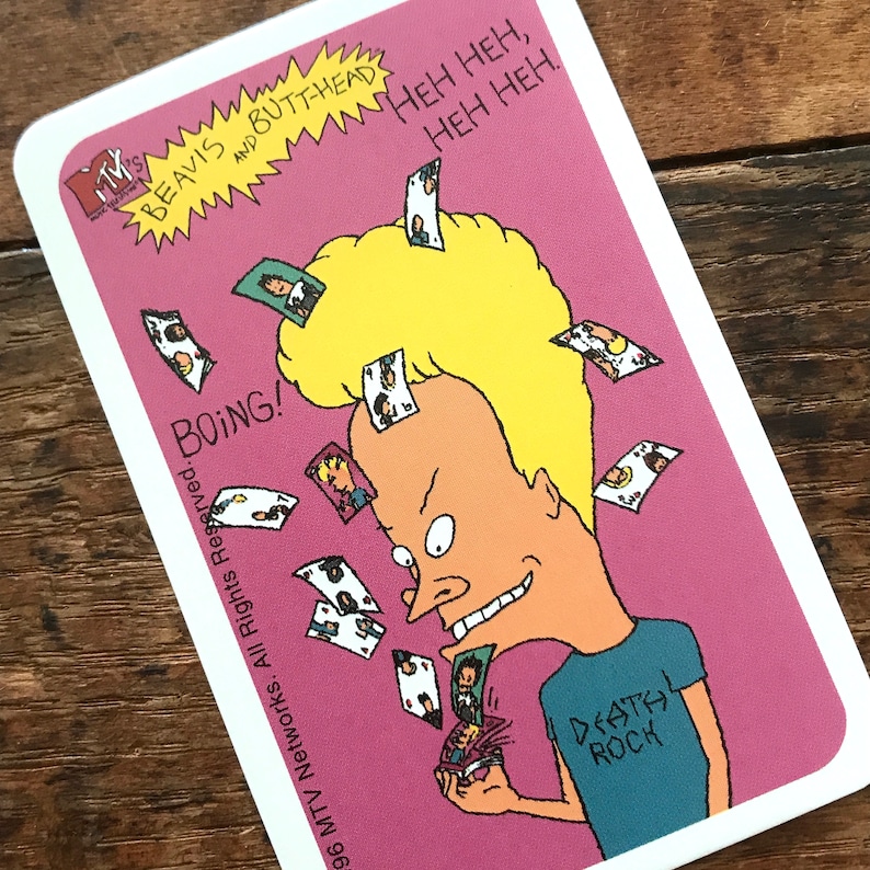 90s Playing Cards MTV Cards Beavis and Butthead Junk - Etsy