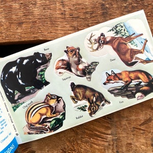 Vintage Eureka Forest Animals Seals Book of 36 Seals Eureka Seals, Cute ...