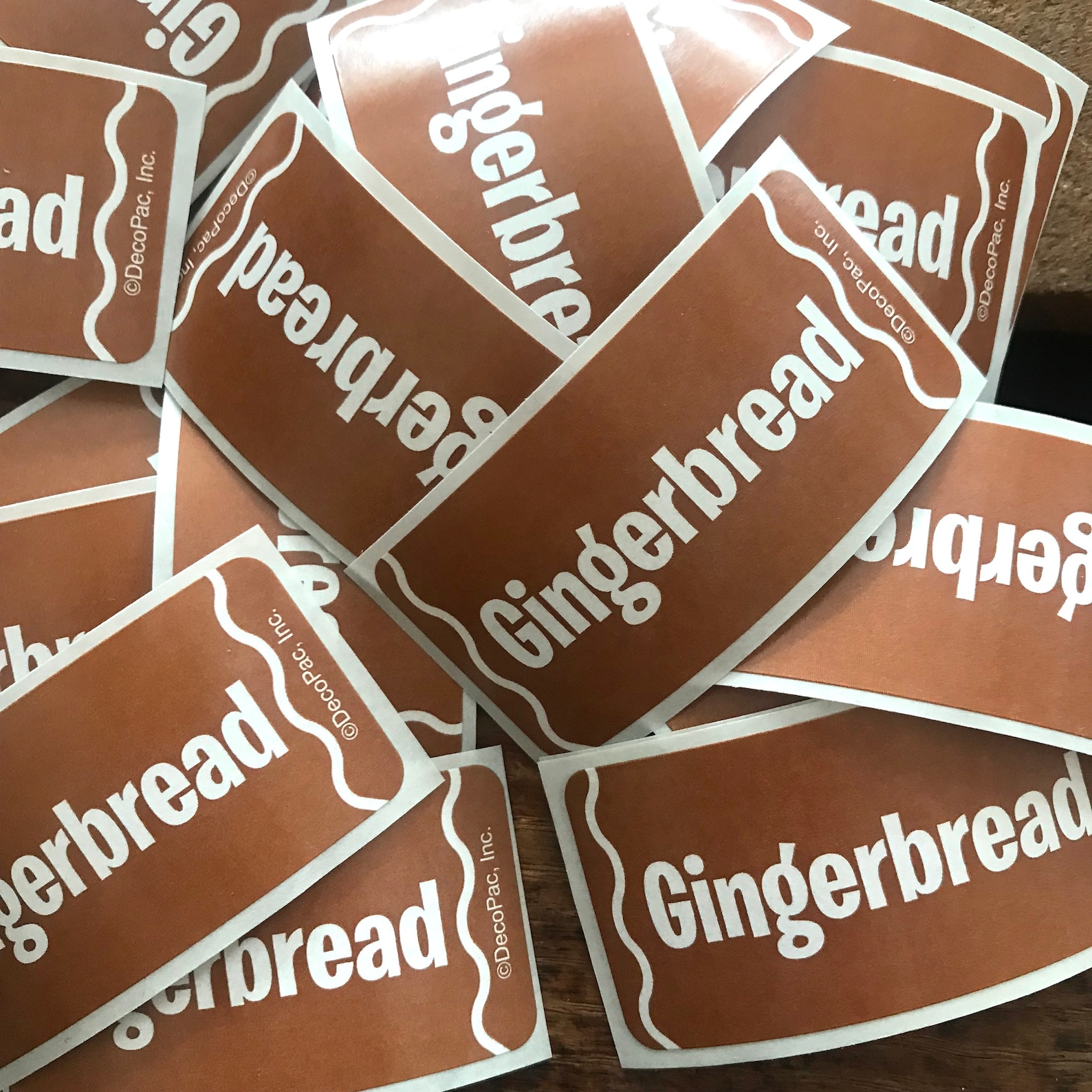Gingerbread Labels Set of 25 Scrapbooking Labels Bakery | Etsy