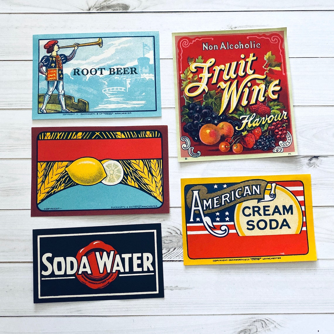 Vintage Labels Lot Set of 17 Vintage Paper Ephemera Paper | Etsy