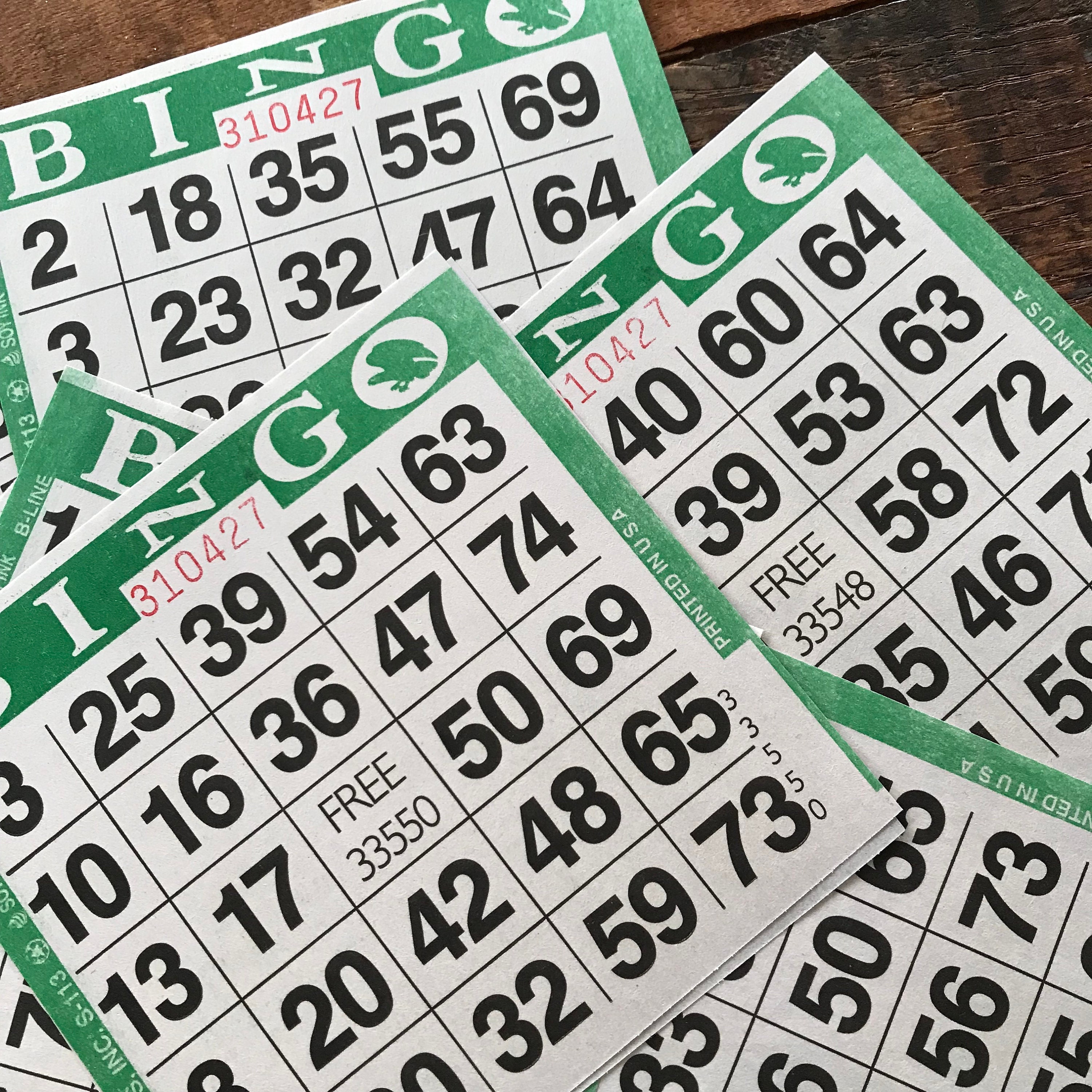 Green Bingo Cards Set of 20 Bingo Sheets Junk Journal | Etsy