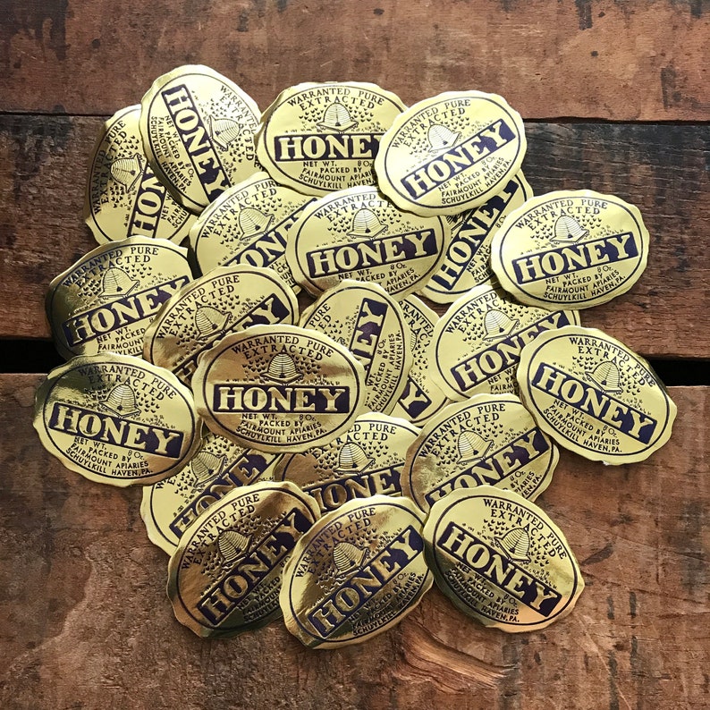 Vintage Honey Labels Set of 10 Vintage Labels NOS Labels | Etsy