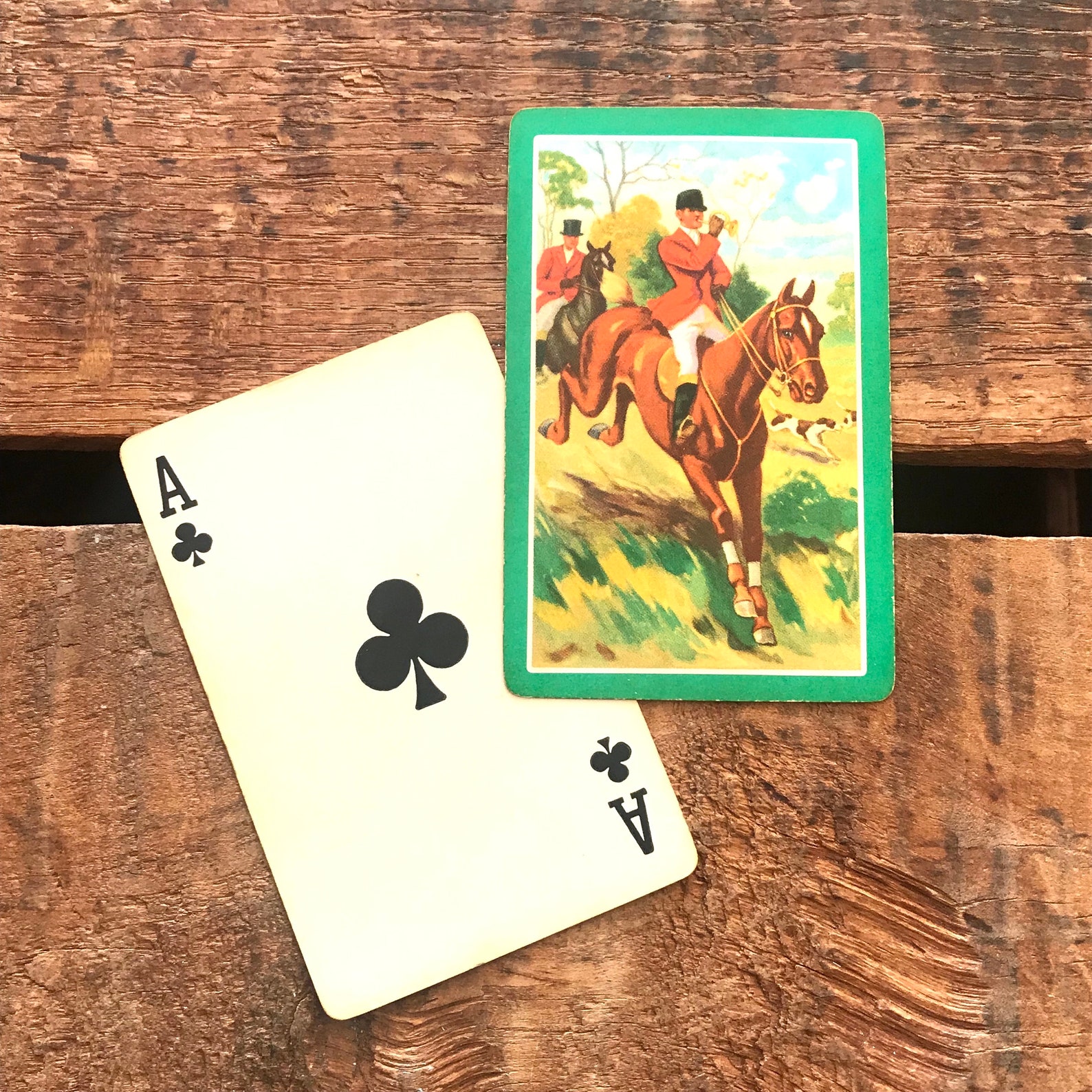 Vintage Horse Playing Cards - Set of 6 - Vintage Cards, Vintage ...