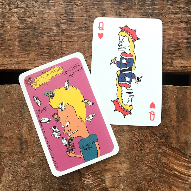 90s Playing Cards MTV Cards Beavis and Butthead Junk - Etsy