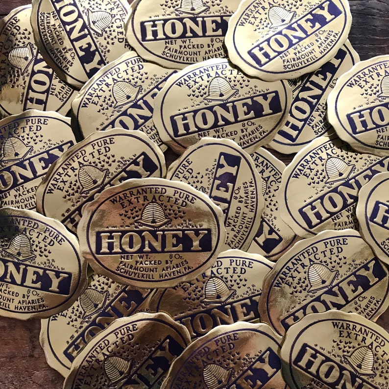 Vintage Honey Labels Set of 10 Vintage Labels NOS Labels | Etsy